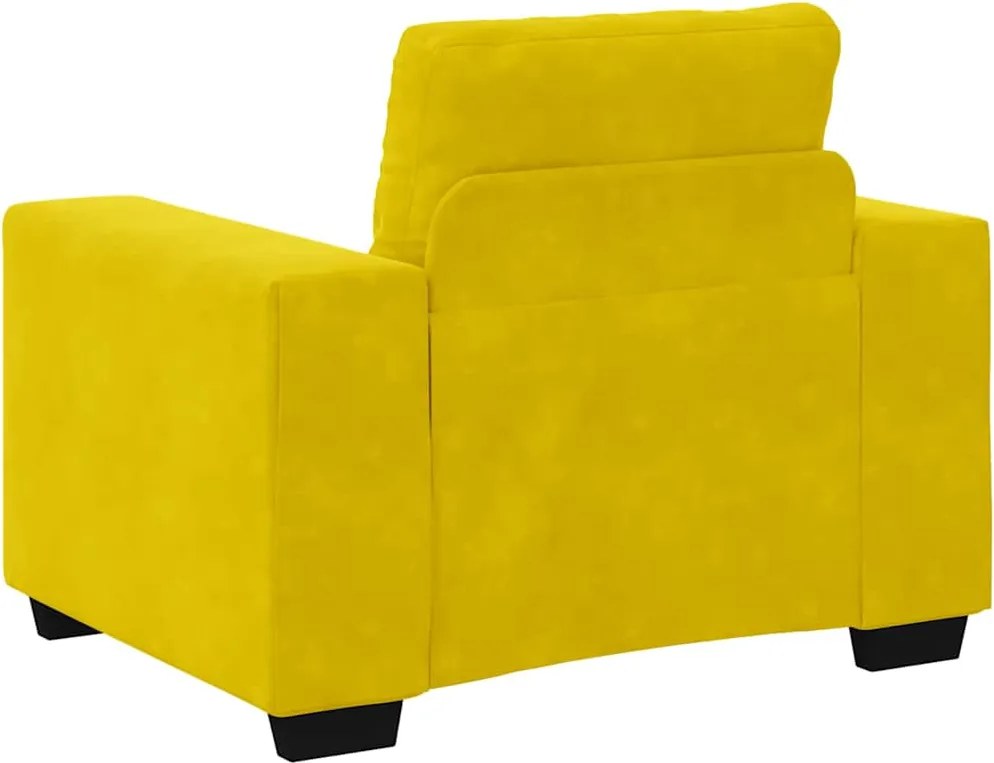 Set pohovek 3 ks Žlutá samet 3324645