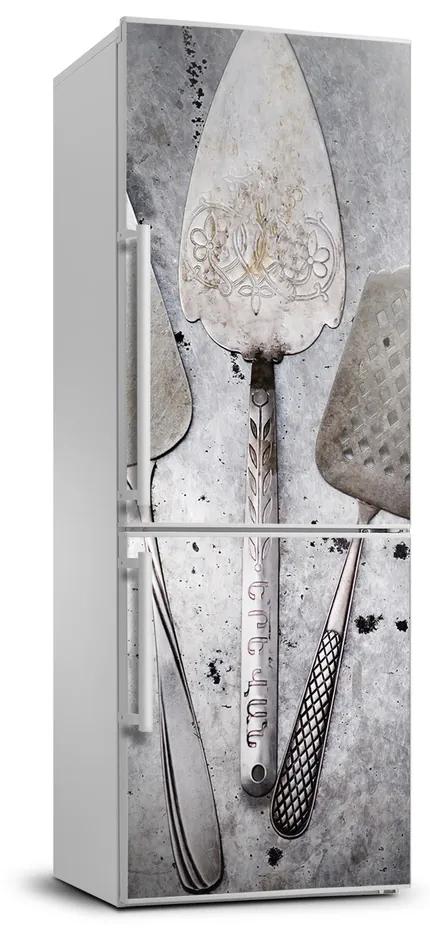Wallmuralia Tapeta nálepka na ledničku Příbory 60x180 cm