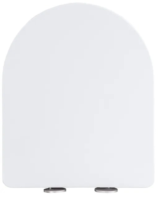 Gamma Magro, toaletní WC sedátko 438x361mm z duroplastu s pomalým zavíráním, bílá, GMA-MAGRO