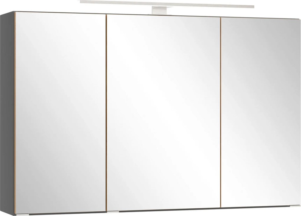 XXXLutz ZRCADLOVÁ SKŘÍŇKA, divoký dub, šedá, 100/64/20 cm Held - Online Only koupelnové skříňky - 000307021208