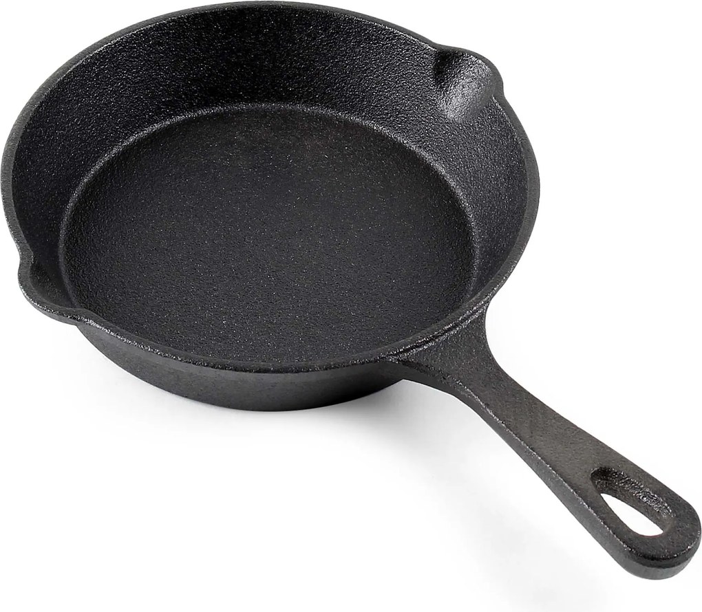 Litinová pánev Wiltec – 16 cm, černá (62963)