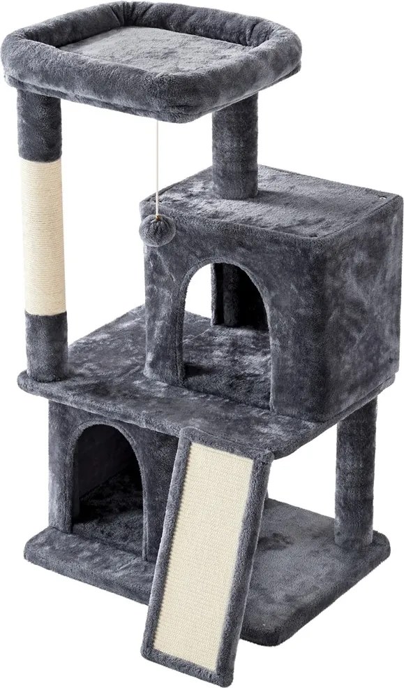 Kočičí nábytek se škrabadlem Yaheetech – tmavě šedá, 106 cm (257011797382)