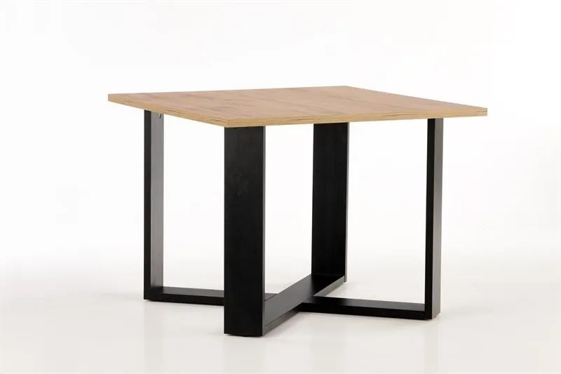 HALMAR CROSS konferenční stolek dub votan/černý