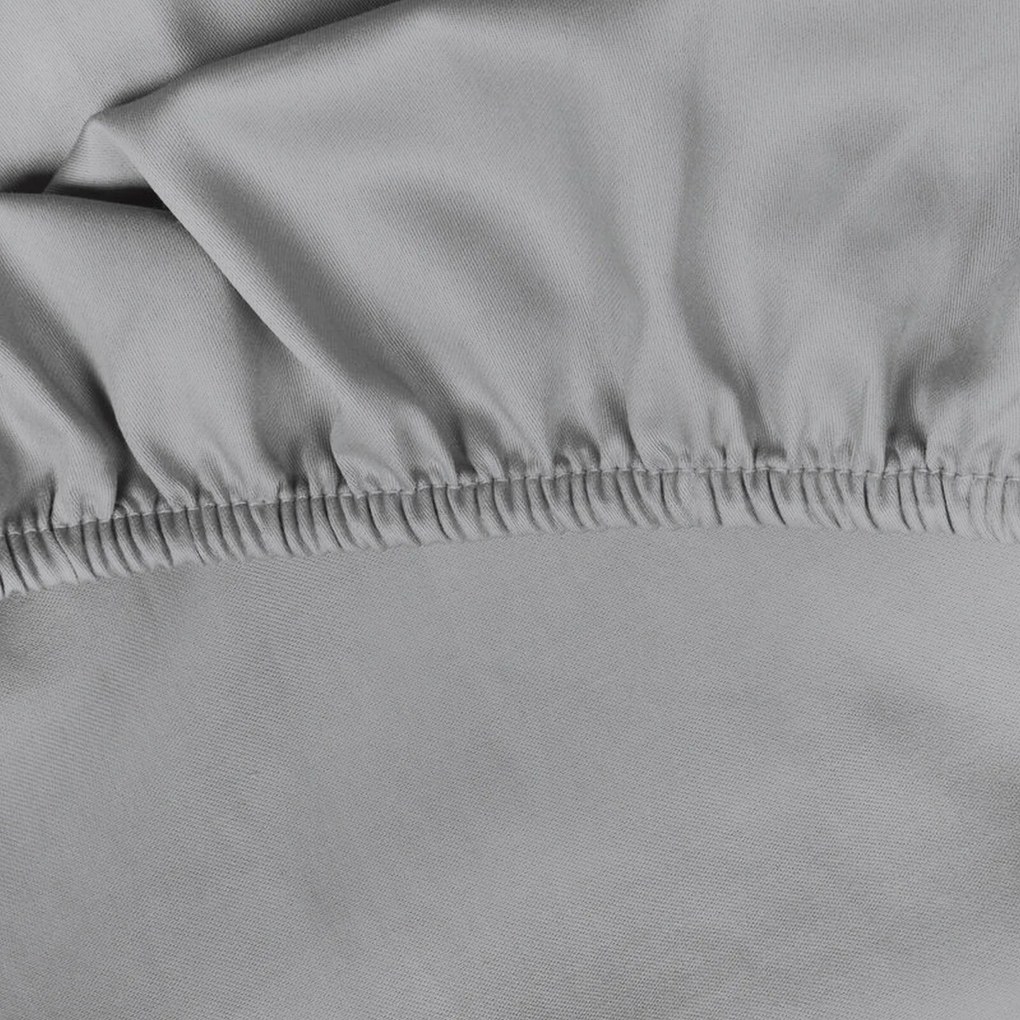 ELASTICKÉ JERSEY PROSTĚRADLO 200X220 CM, VÝŠKA 30 CM ŠEDÁ