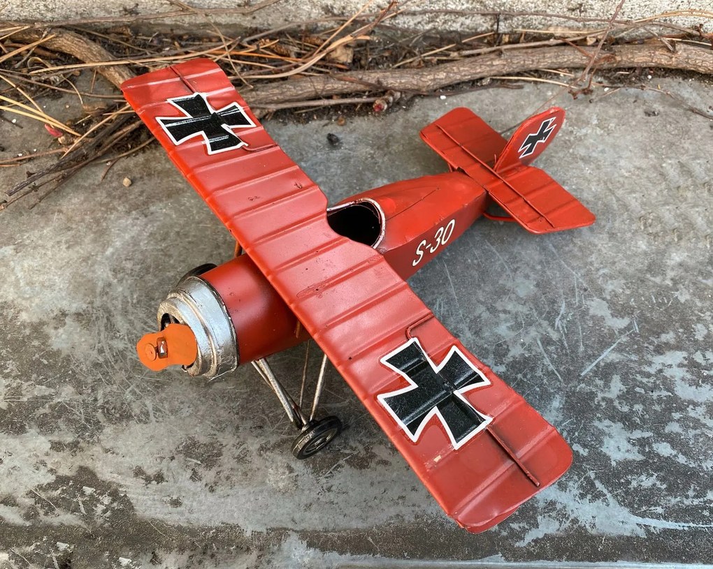 Kovový model letadlo Red Baron