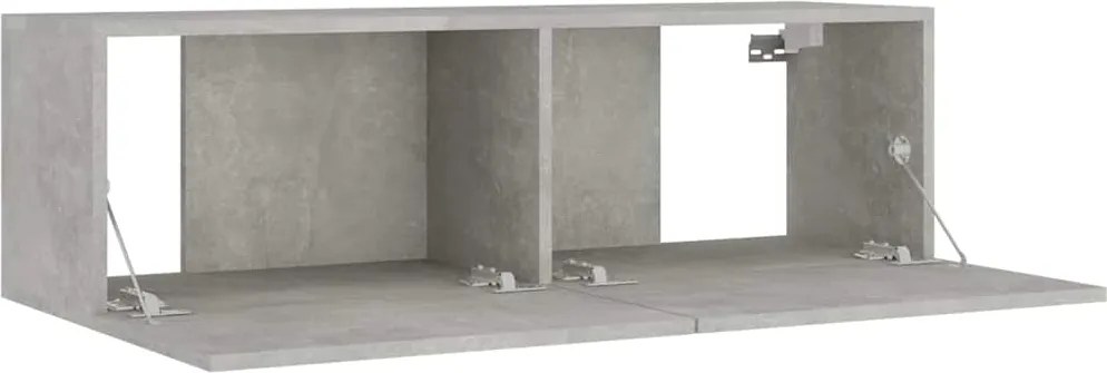 8dílný set TV skříněk betonově šedý kompozitní dřevo 3114225