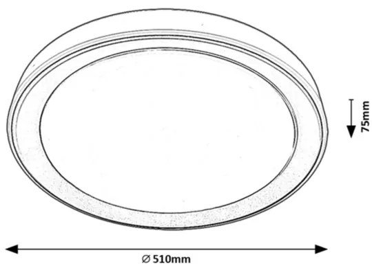 Rabalux 3510-LED RGB Stmívatelné stropní svítidlo EVEREST LED/40W/230V Wi-Fi +DO