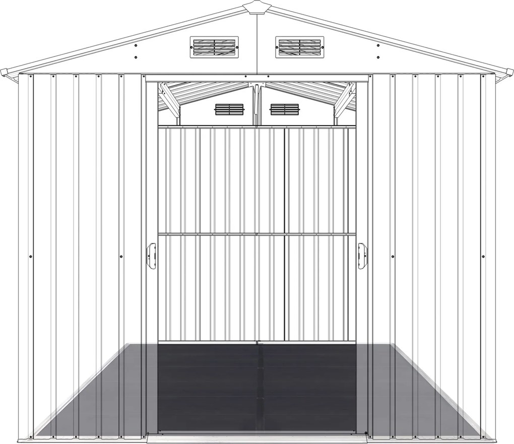 Podlaha BBFL-ZDB9 pro zahradní domek BestBerg ZDB-9 / 296 x 261 cm / černá