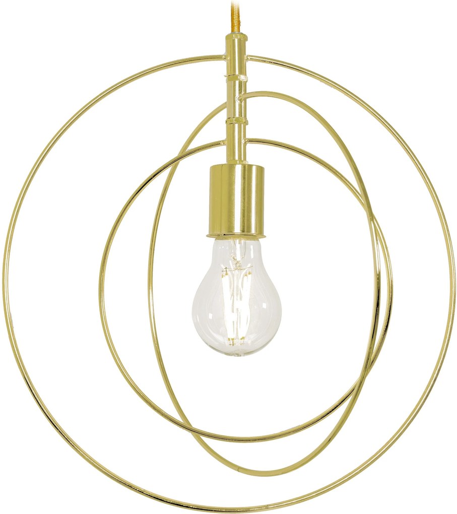 Toolight - závěsná lampa E27 APP286-1CP, zlatá, OSW-08404