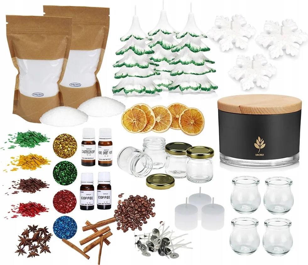 Sada na výrobu svíček svíčky na vánoční stromek pro vánoční dekorace 9