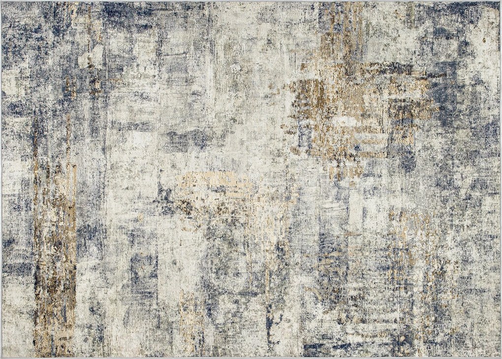 HOMCOM omyvatelný koberec s abstraktním vzorem, 200 × 140 cm, šedá