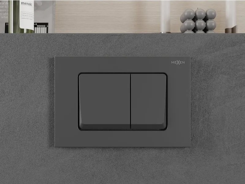 Mexen Fenix 10 XS splachovací tlačítko, gun gray - 601066