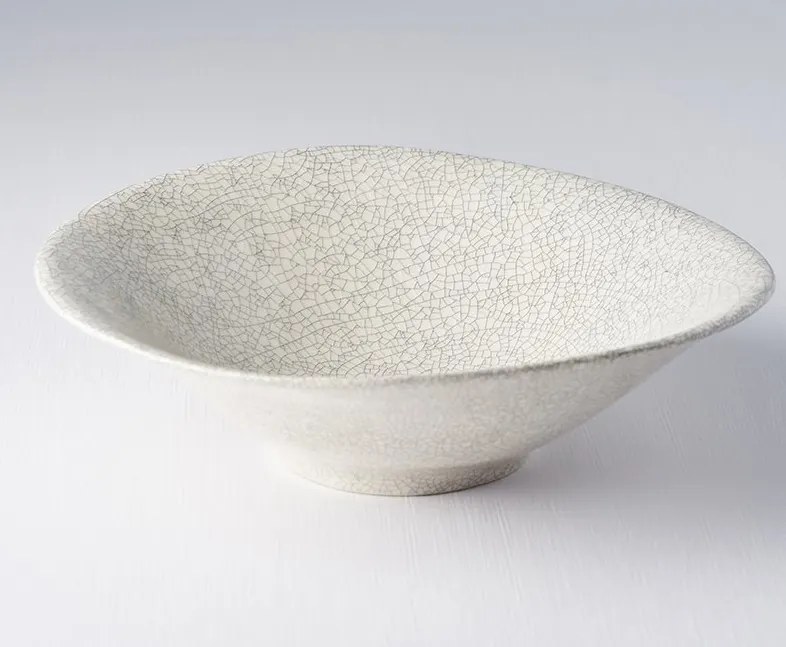 Grey hluboký talíř Made in Japan, průměr 24 cm, výška 6,5 cm, keramika, handmade