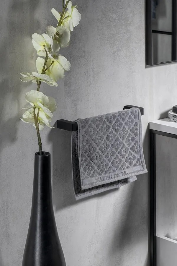 Gedy, PIRENEI držák ručníků 350x66mm, černá matná, PI213514