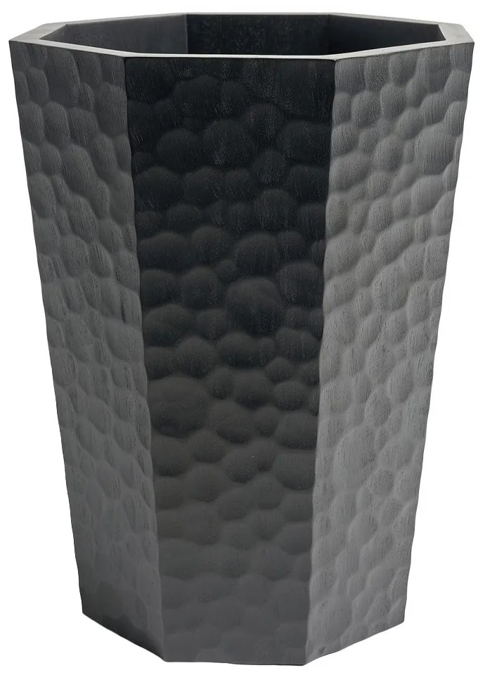 Designové odpadkové koše Black Chopped Waste Paper Basket