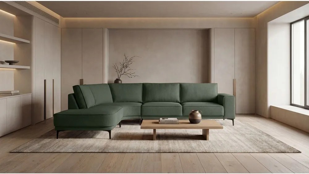 Khaki rohová pohovka (levý roh) Copenhagen – Scandic