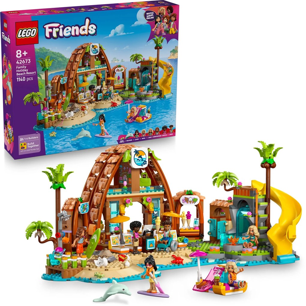 Lego friends 42673 rodinná dovolená u pláže 5702017815367