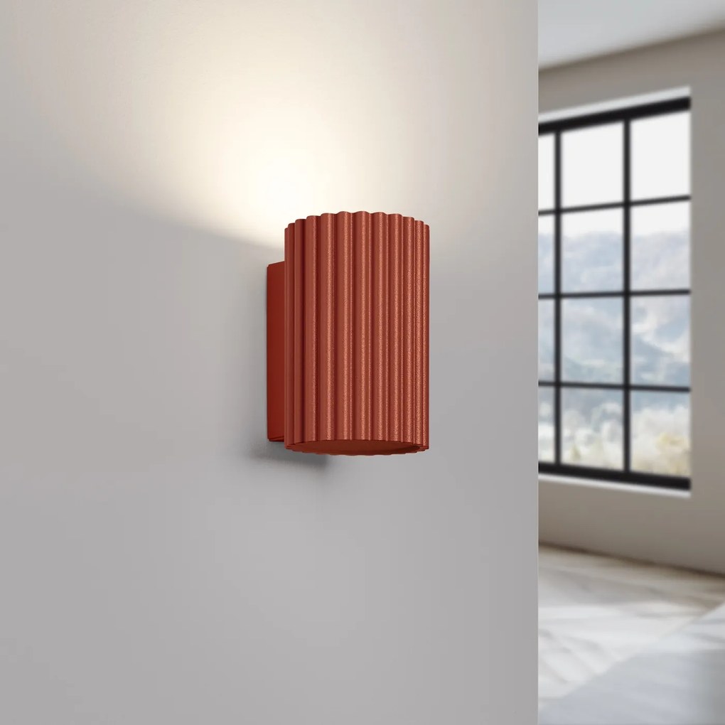 Sollux Lighting Nástěnné svítidlo KARBON 10 červený okr