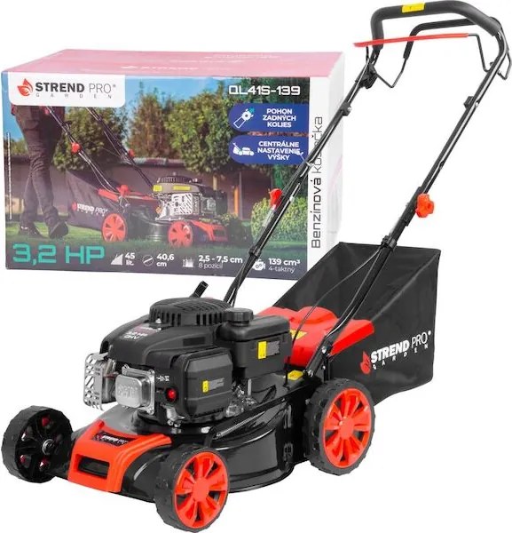 Výrobce: Strend Pro Garden Strend Pro Garden 111820 Sekačka QL41S-139, benzínová, 2,4 kW, záběr 40,6 cm, s podvozkem, LONCIN