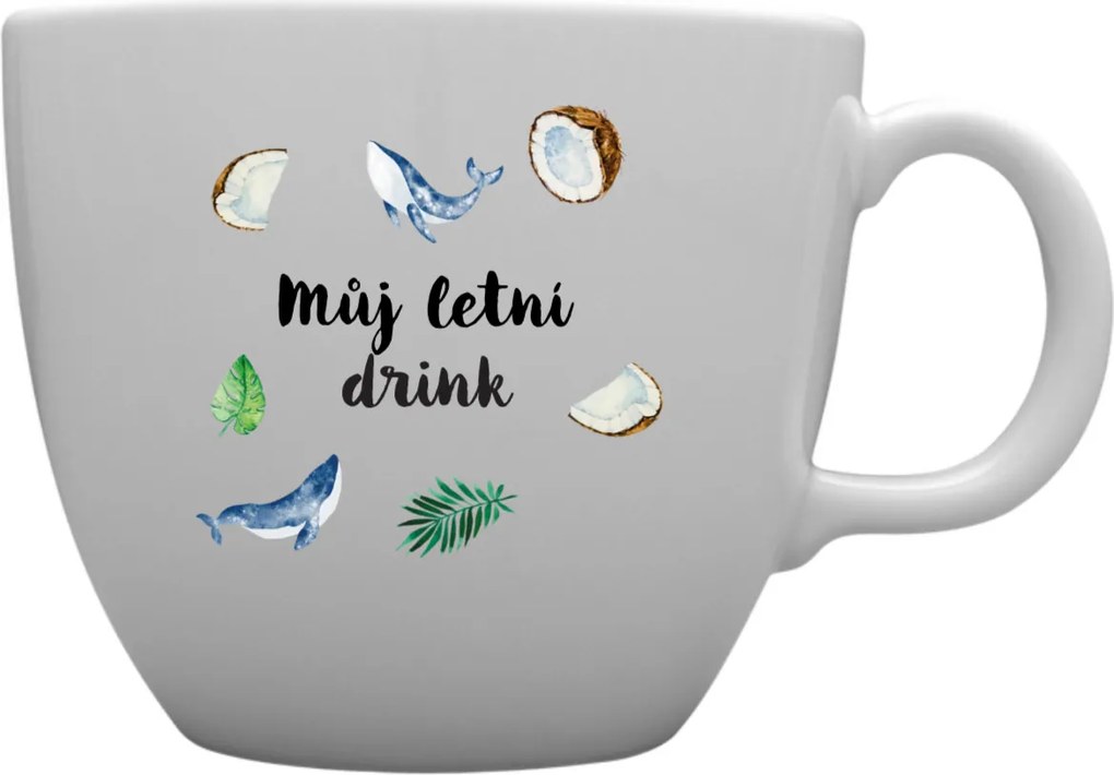 Personalizovaný MEGA XXL keramický hrnek 1 000 ml s letním mixem