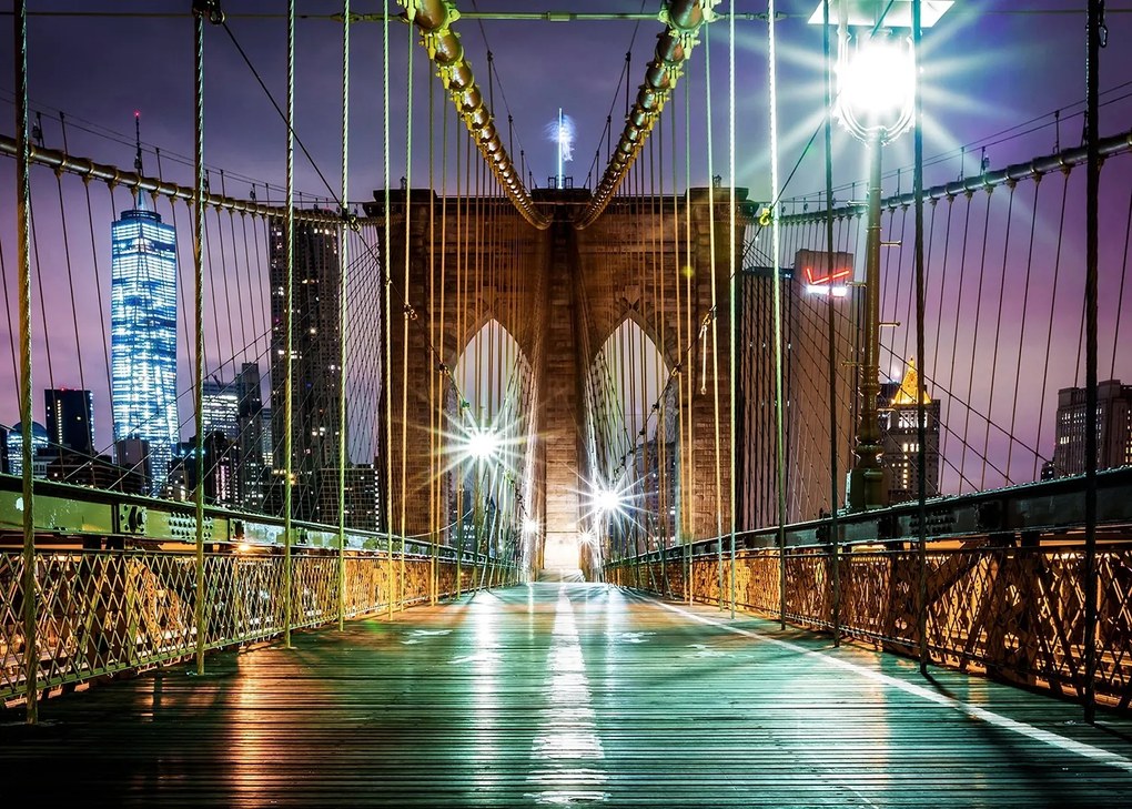 Fototapeta na míru Cesta Přes Brooklynský Most | Vliesová fototapeta na zed' | DFTNXXL2439