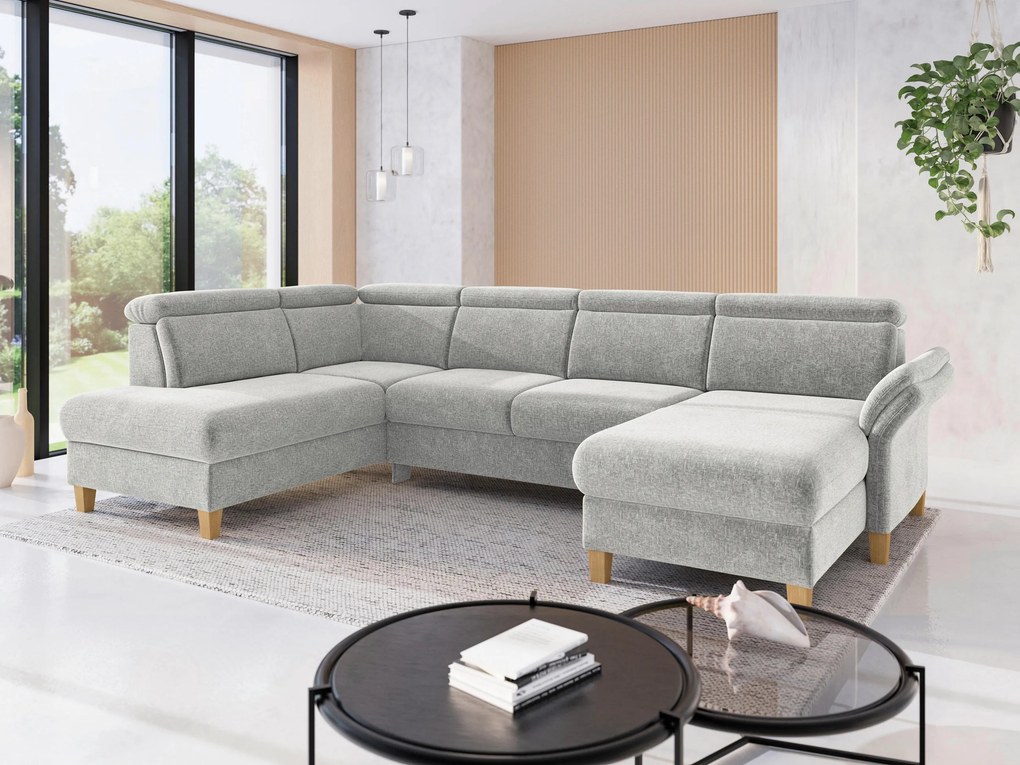 XXXLutz SEDACÍ SOUPRAVA, textil, světle šedá Sit & More - Sedací soupravy - 00014402577B