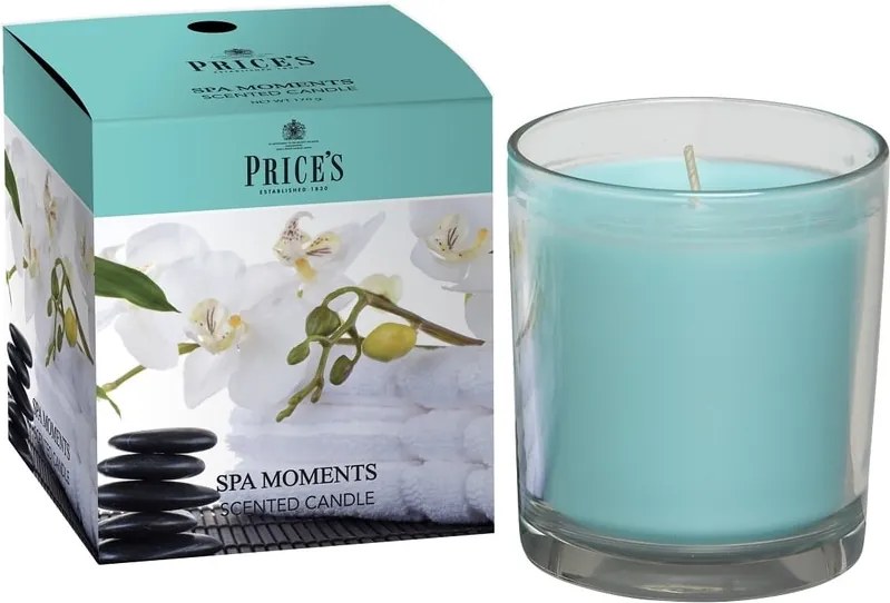 Price´s FRAGRANCE vonná svíčka ve skle Spa moments 350g