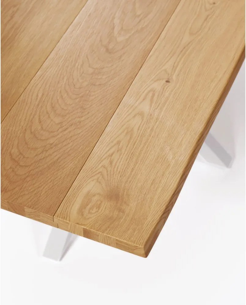 Jídelní stůl s deskou v dubovém dekoru 90x160 cm Argo – Kave Home