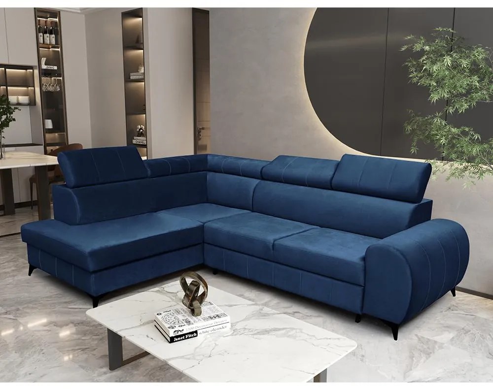 Sedací souprava MEDIOLA | 202x279 | rozkládací + úložný prostor | VÝBĚR LÁTEK