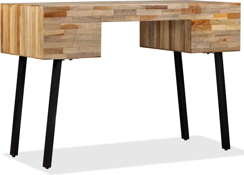 Psací stůl masivní recyklovaný teak 110 x 50 x 76 cm 245402