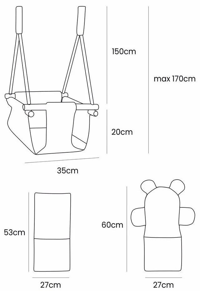 Dětská houpačka – Meowbaby