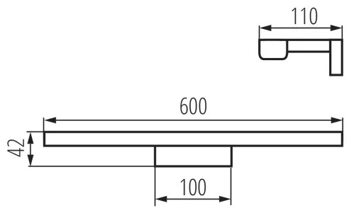 Kanlux 26681 - LED Koupelnové osvětlení zrcadla ASTEN LED/12W/230V IP44
