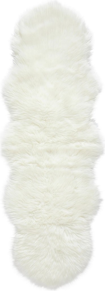 XXXLutz UMĚLÁ KOŽEŠINA, 60/180 cm, bílá Novel - Kůže - 007821013901