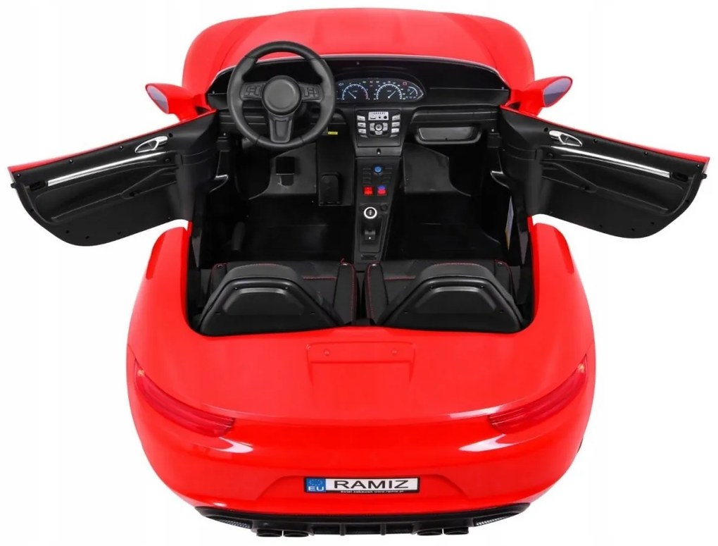 Dětské elektrické autíčko pro dvě děti Perfecta MAXI 172cm Červené