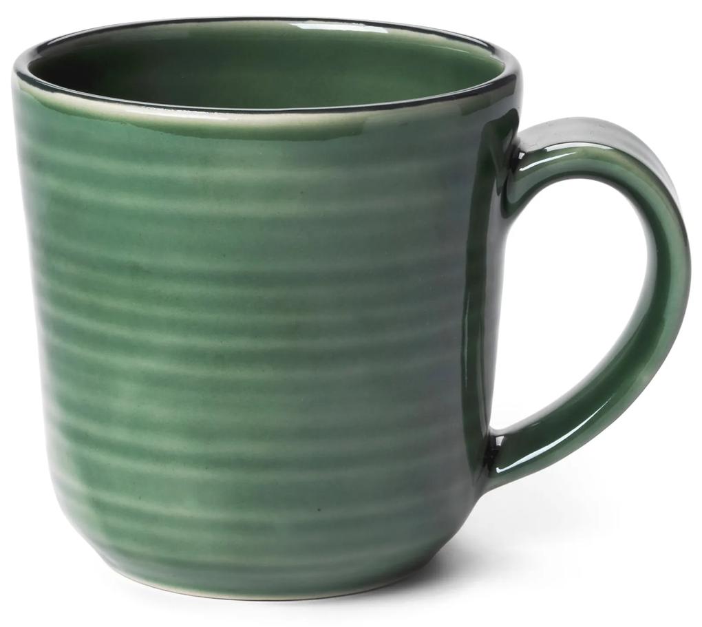 KÄHLER Keramický hrnek Colore Sage Green 330 ml, zelená barva, keramika