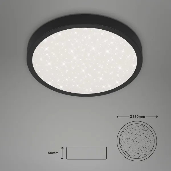Briloner 3071-015 - LED Stropní svítidlo RUNA LED/24W/230V černá