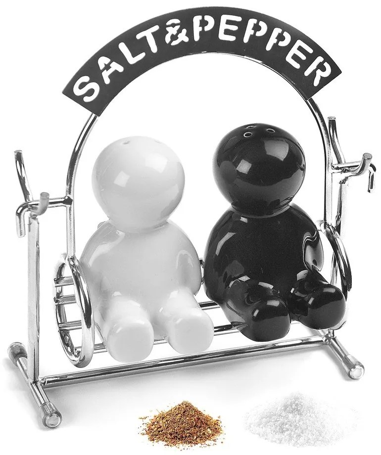 Slánka a pepřenka se stojánkem Salt &amp; Pepper – Balvi