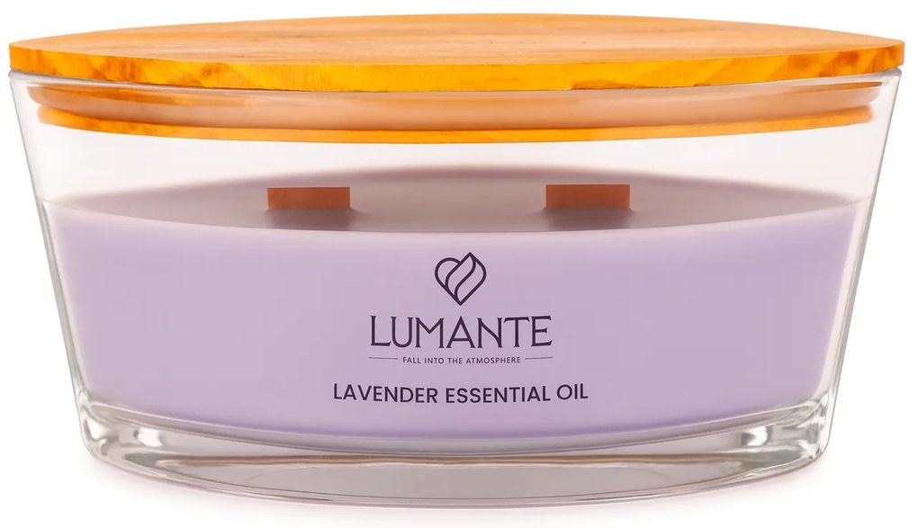 LUMANTE Loď s dřevěným knotem Lavender Essential Oil 423 g