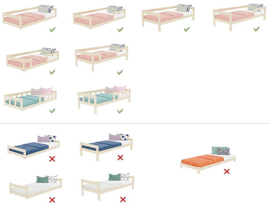 Benlemi Sada DOUBLE pro rozklad jednolůžka na dvě samostatné postele Zvolte barvu: Bílá, Zvolte rozměr: 80x200 cm