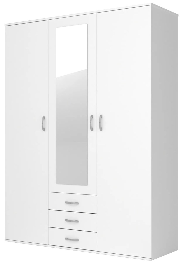 ARK Šatní skříň OZO, Bílá 150 cm