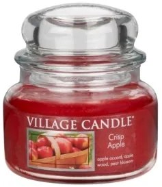 Village Candle Vonná svíčka ve skle, Svěží jablko - Crisp Apple, 11oz Premium