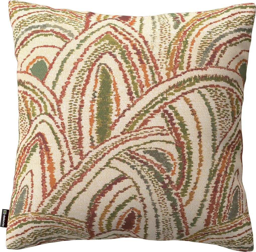 Kinga - potah na polštář jednoduchý barva vícebarevná látka pletený vzor, vzorované