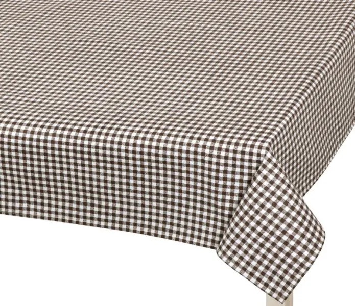 Bellatex Ubrus  BERTA Kostička hnědá, bílá rozměr 120x140 cm