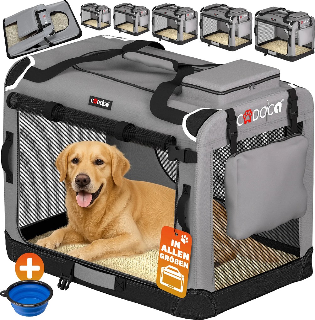 Box pro psa skládací XXXL 101x70x70cm šedá