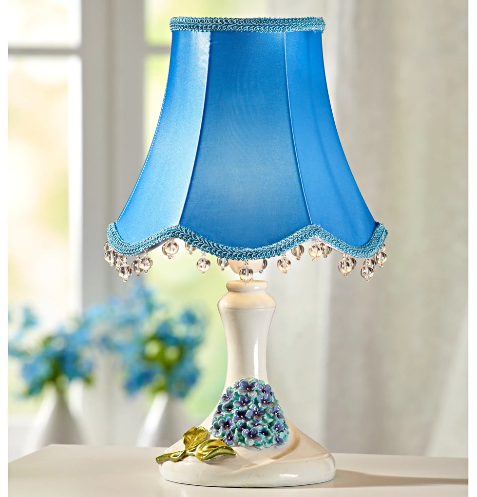 LED stolní lampa - modrá/bílá