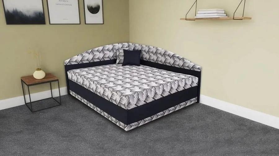 Pohoda Čalouněná postel HELEN s úložným prostorem, francouzské lůžko | Látka: Andora 305,Šířka matrace: 90 cm