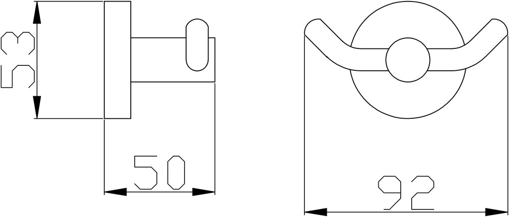 Slezák - RAV Věšáček dvojitý COLORADO - , Zlatá lesk