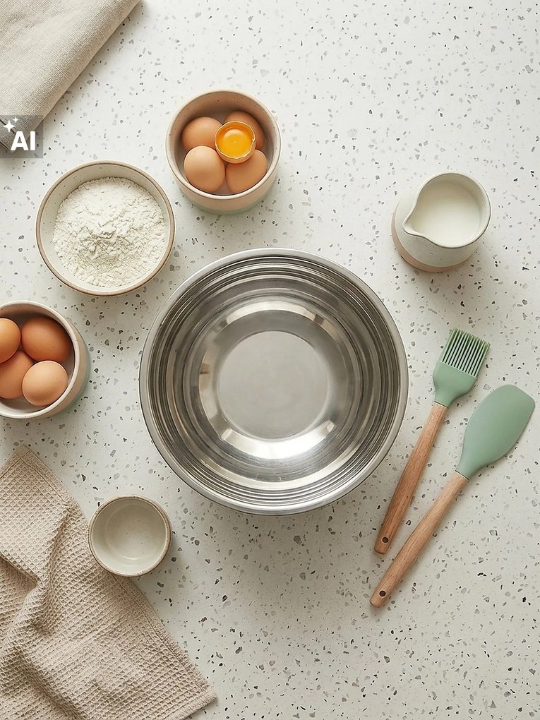 Sinsay - Nerezová miska se silikonovým dnem - zelená