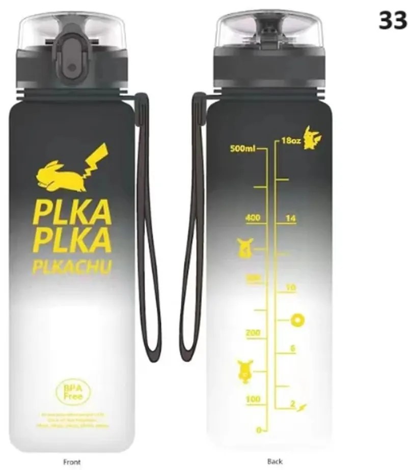Plastová láhev s motivem Pokémonů (560 ml) Barva: 33