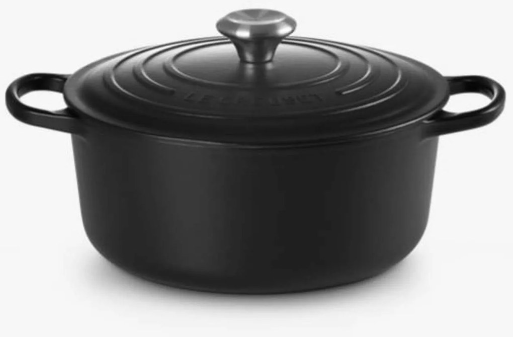 Le Creuset Signature - Pekáč kruhový s poklicí, objem 5,3 l, noir mat 21177260000430